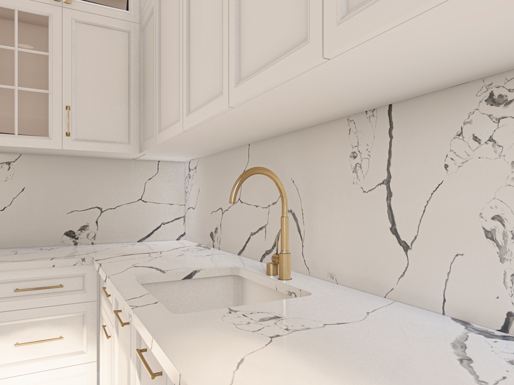 Calacatta Sydney Black Quartz - Noble Stone